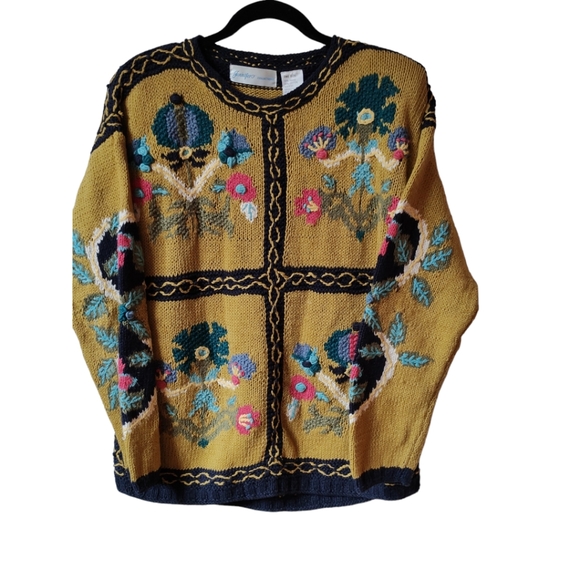 Vintage | Sweaters | Vintage Jennifers Collections Hand Knit Sweater ...